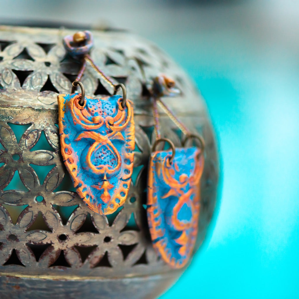 Buy Handmade Czech Glass Earrings Online | Amita Bhalla