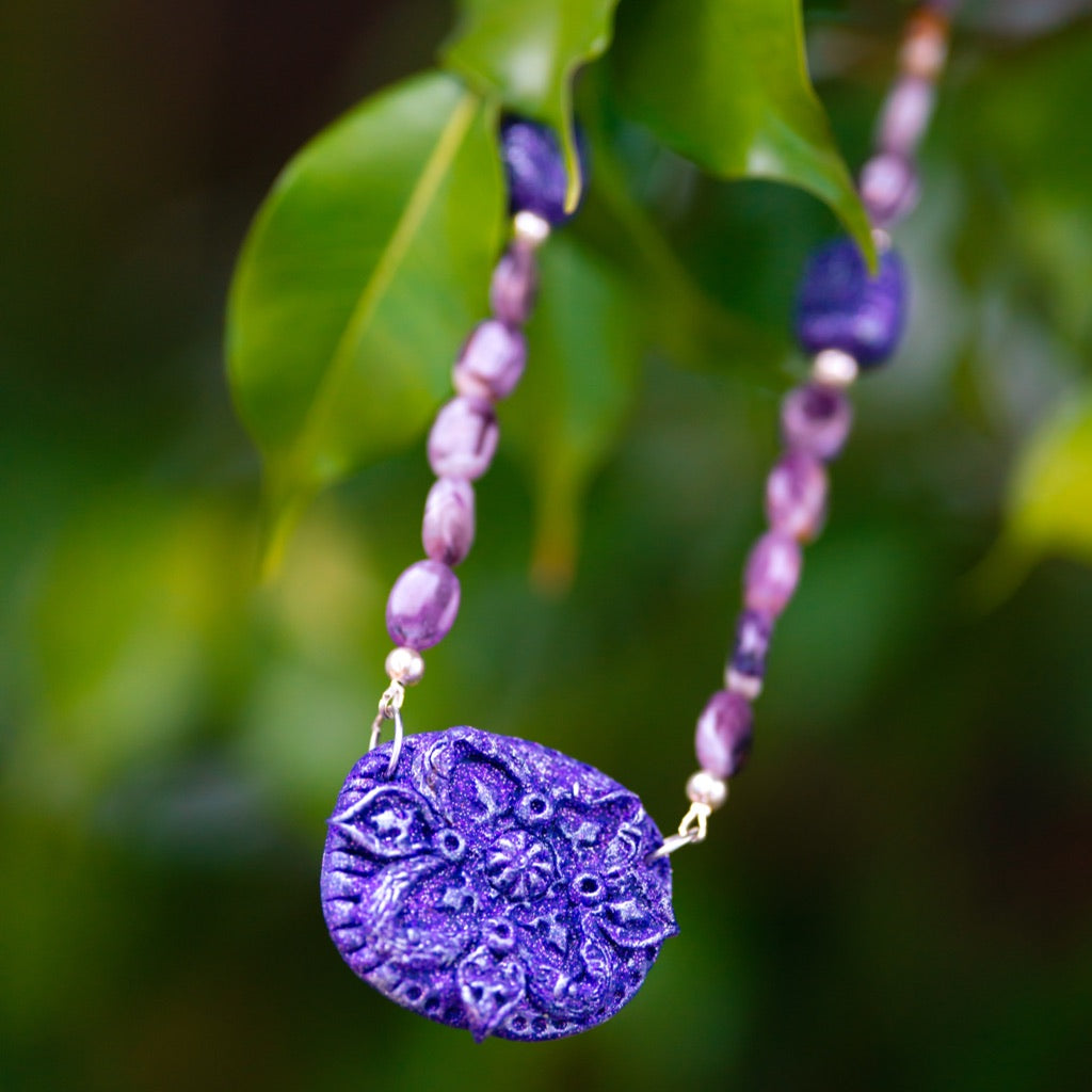 Lavender Blooms | Fashion Statement Necklaces | Amita Bhalla